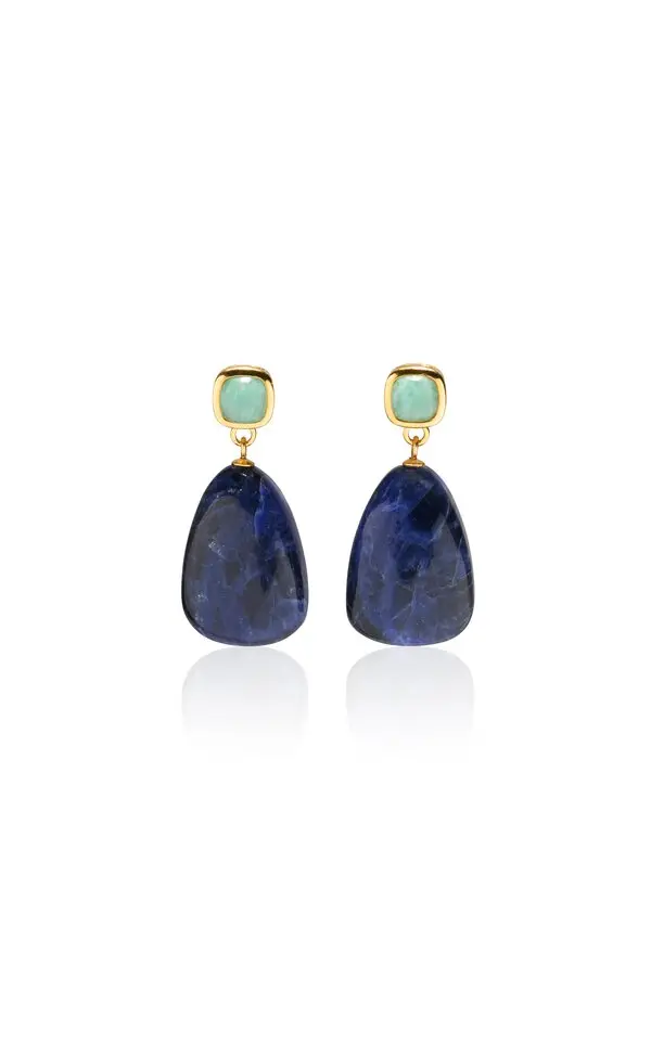 LIZZIE FORTUNATO Midnight Tide Earrings - Blue