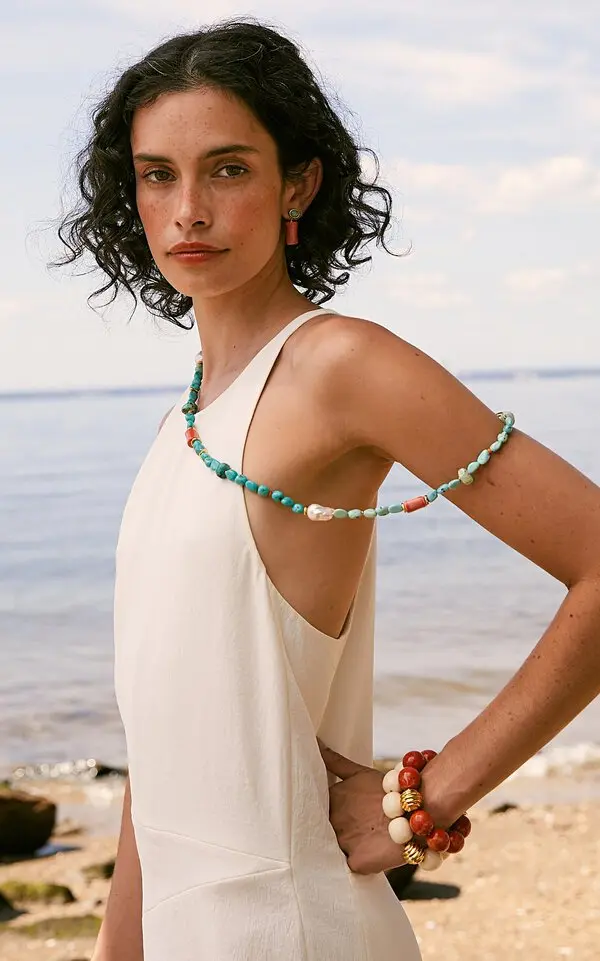LIZZIE FORTUNATO Positano Bracelet In Seaberry
