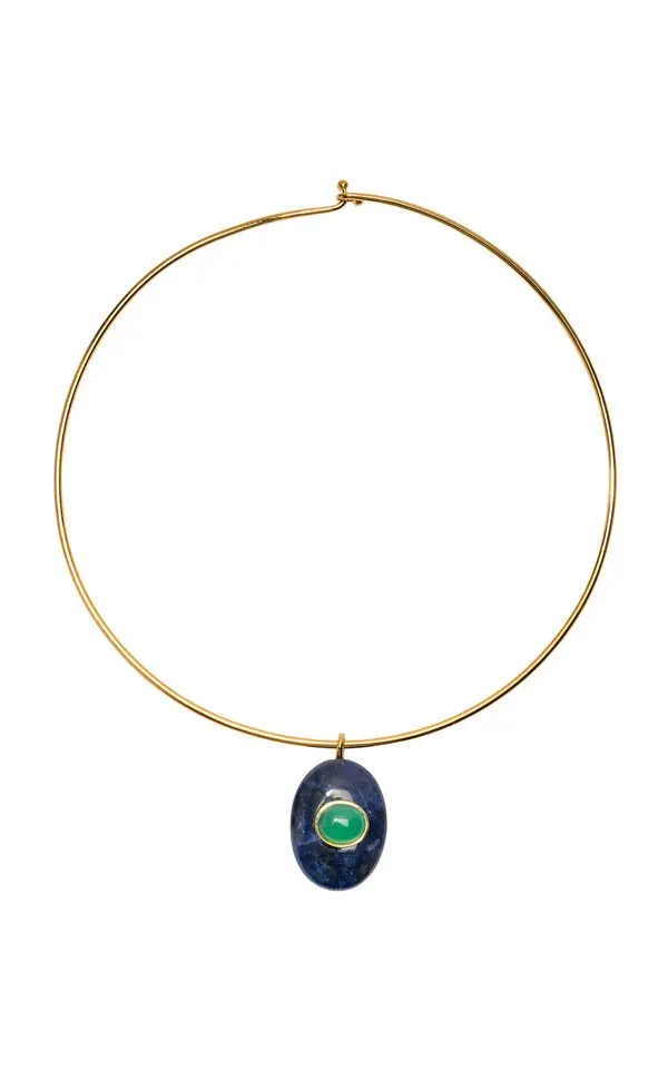 LIZZIE FORTUNATO Modern Collar In Midnight Tide