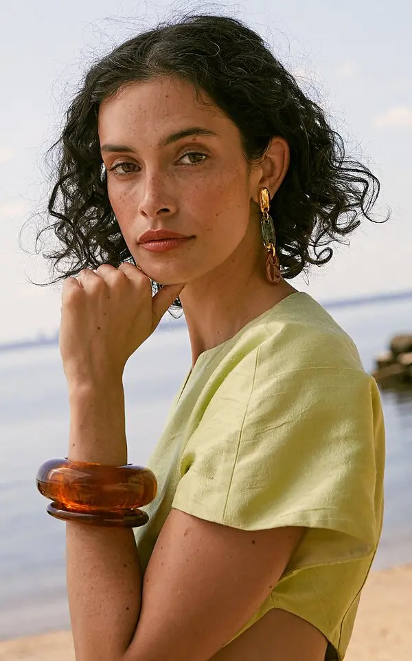 LIZZIE FORTUNATO Amaretto Earrings