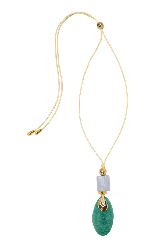 LIZZIE FORTUNATO Talia Cord Necklace In Mare