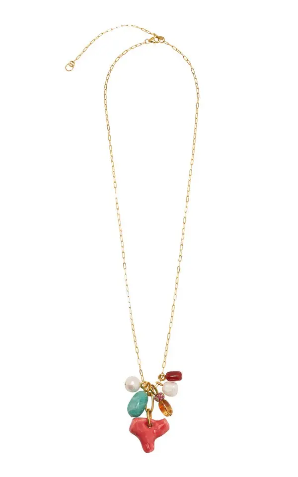 LIZZIE FORTUNATO Ophelia Charm Necklace