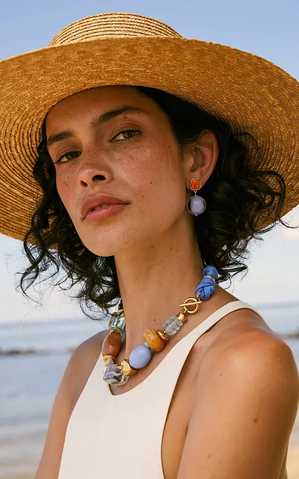 LIZZIE FORTUNATO Pia Earrings In Cielo