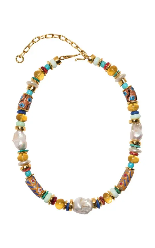 LIZZIE FORTUNATO Souvenir Necklace In Terrazzo - Multi