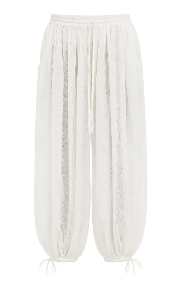 CURATORIA Ambar Linen Gauze Pants - Ivory