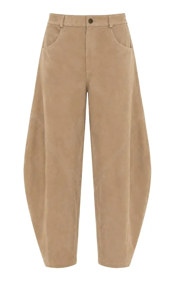 CURATORIA Montura Suede Pants - Tan