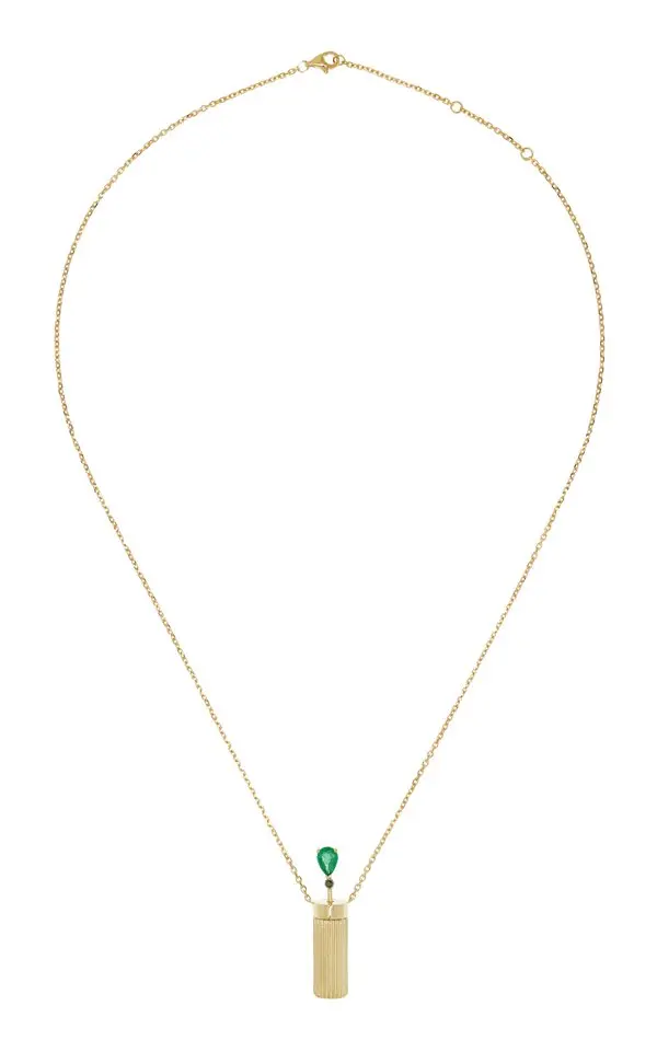 Yvonne Léon Berlingot Vase 9k Yellow Gold Necklace