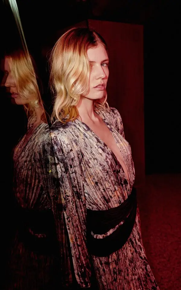 Valentino Garavani Plissé Lurex Gown