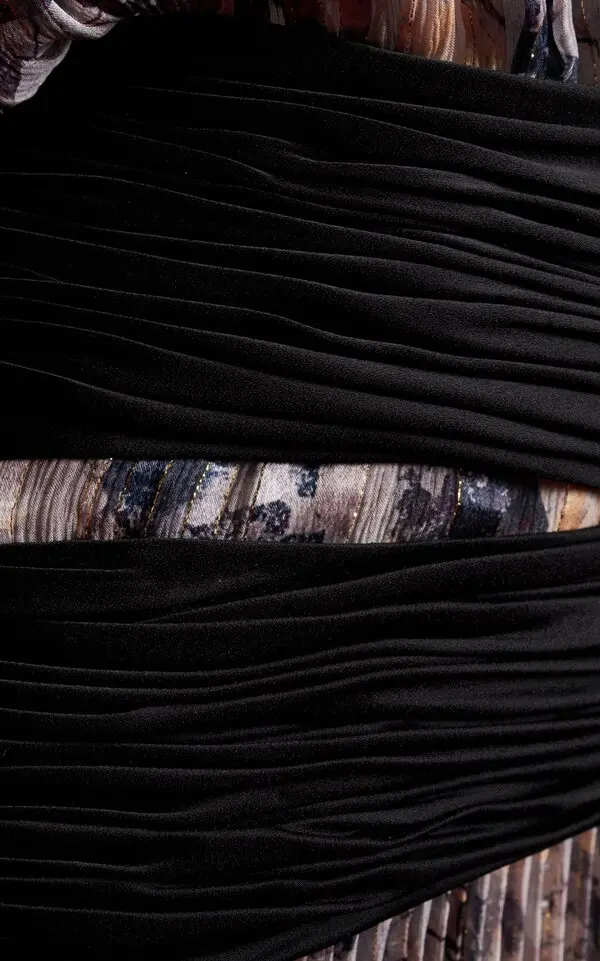 Valentino Garavani Plissé Lurex Gown