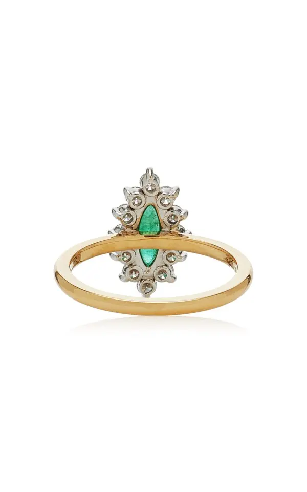 Yvonne Léon Pompadour 18k Yellow Gold Emerald Ring