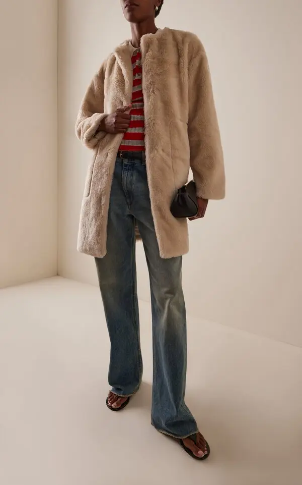Citizens Of Humanity Martina Long Sherpa-wool Coat