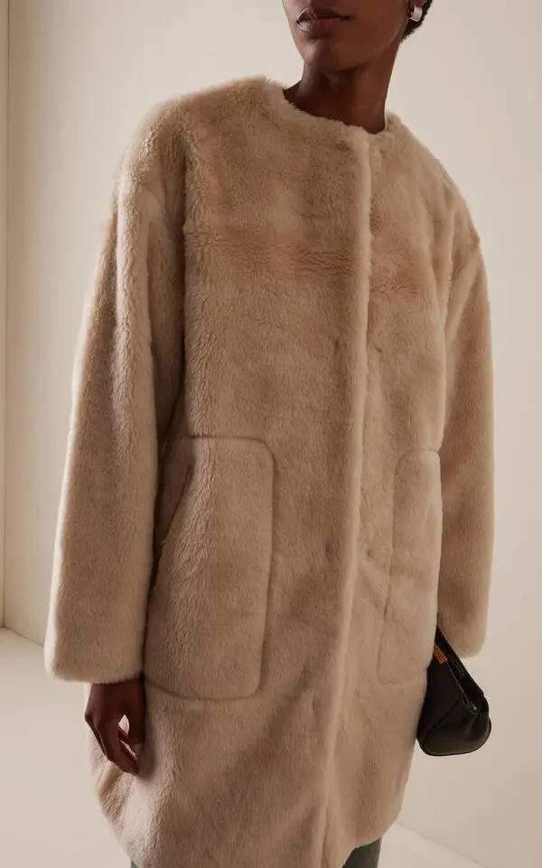 Citizens Of Humanity Martina Long Sherpa-wool Coat