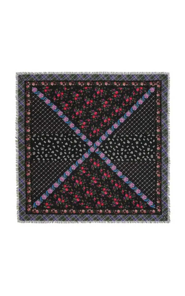Chloé Floral-print Wool-blend Scarf