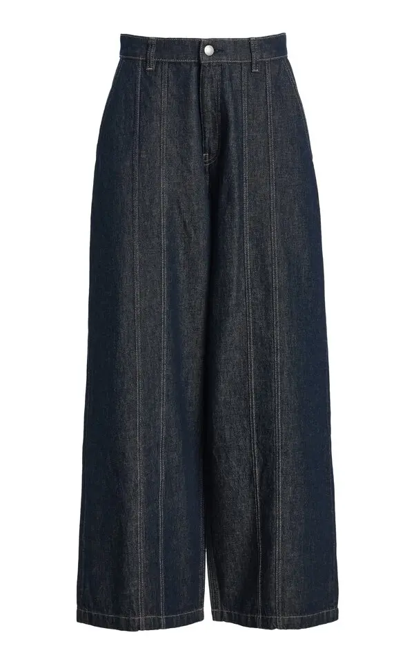 DL1961 Dl Aura Becca Low-slung Wide Leg Baggy Jeans - Black