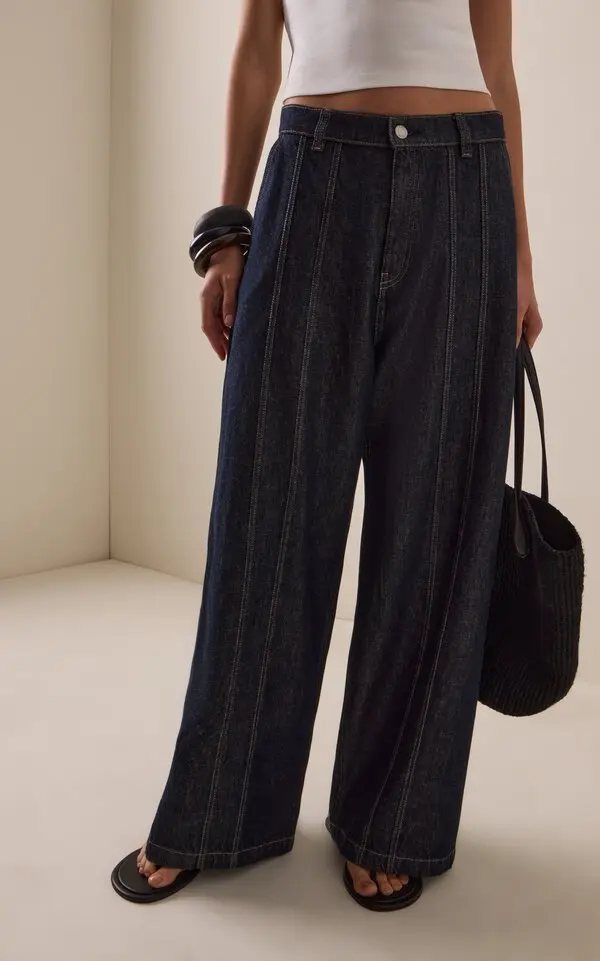 DL1961 Dl Aura Becca Low-slung Wide Leg Baggy Jeans
