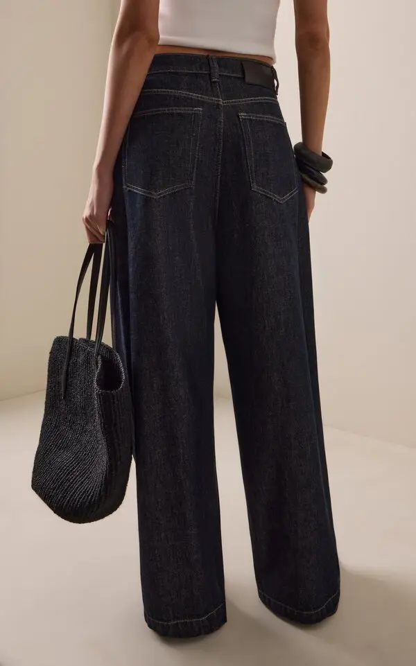DL1961 Dl Aura Becca Low-slung Wide Leg Baggy Jeans