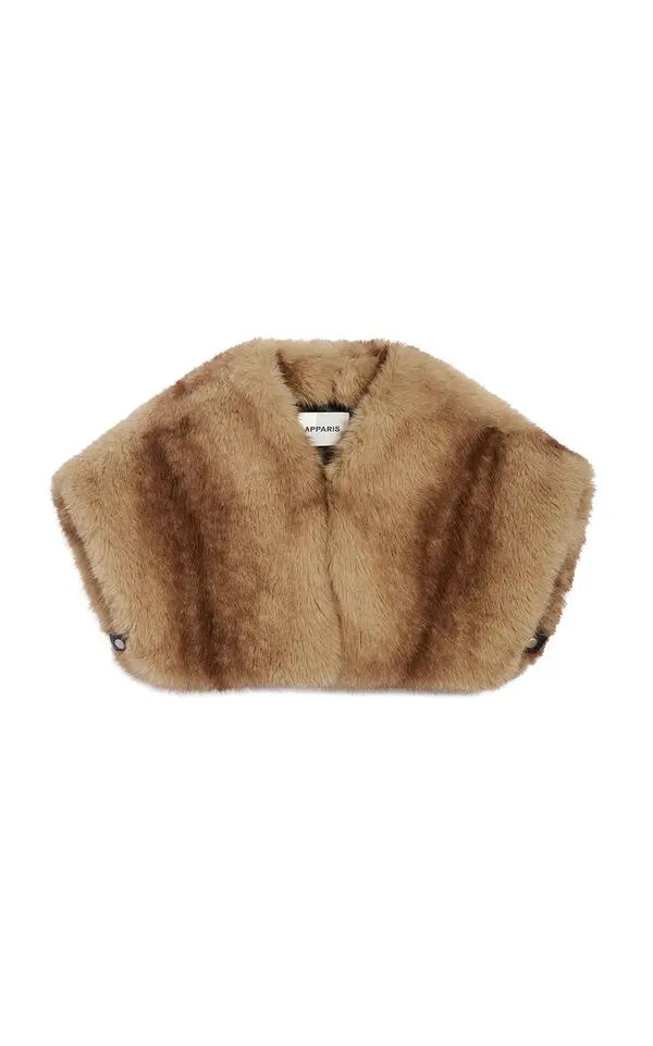 Apparis Devin Faux Mink Fur Shrug