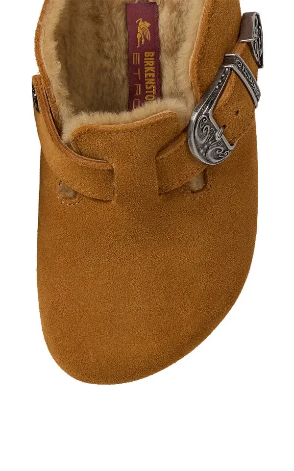 BIRKENSTOCK X Etro Boston Shearling Mules