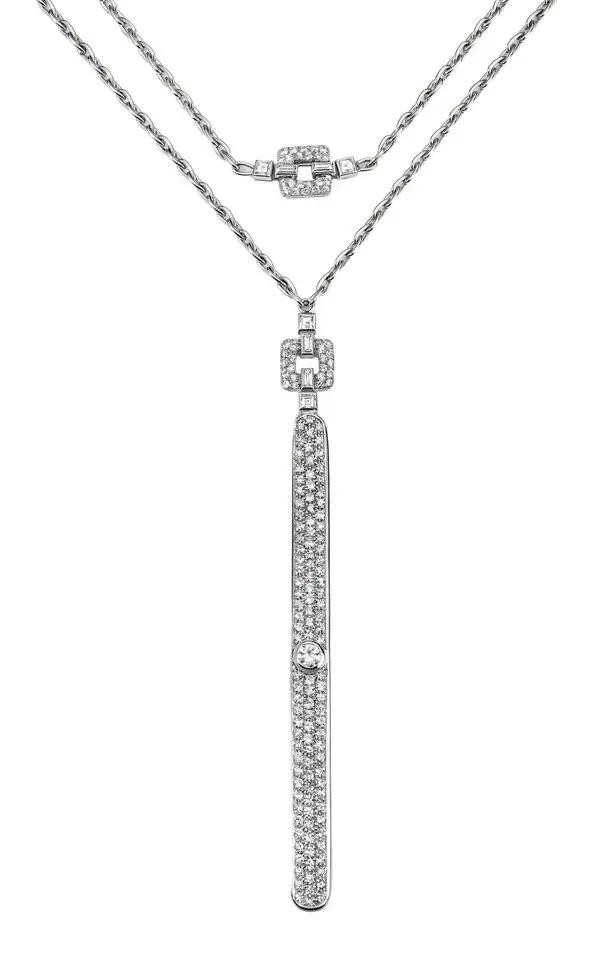 MINDI MOND NEW YORK Empire 18k Gold Double Wrap Chain Necklace - White
