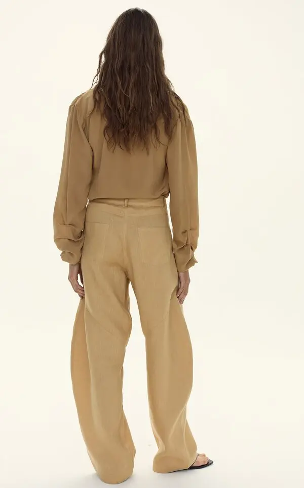 CURATORIA Duna Linen Pants - Tan