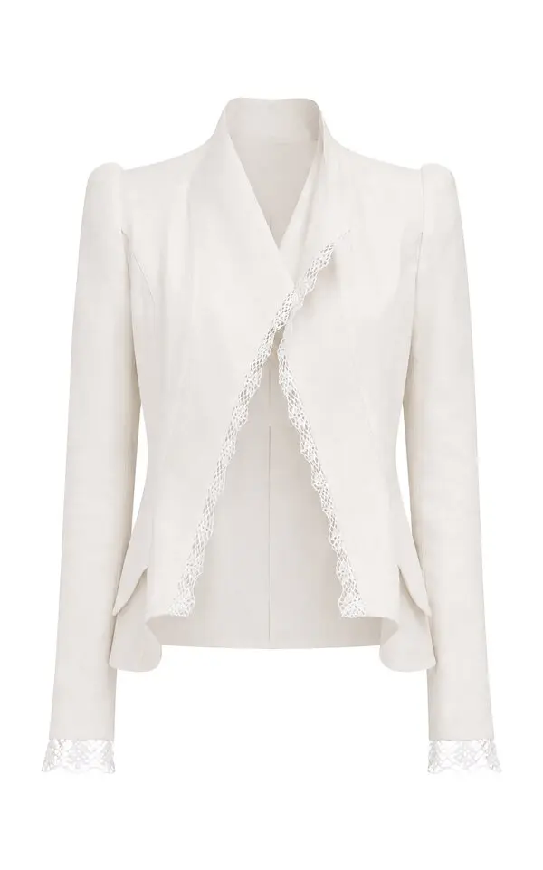 CURATORIA Niebla Linen-cotton Randa Jacket