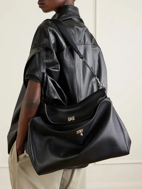 Balenciaga Rodeo Medium Leather Shoulder Bag