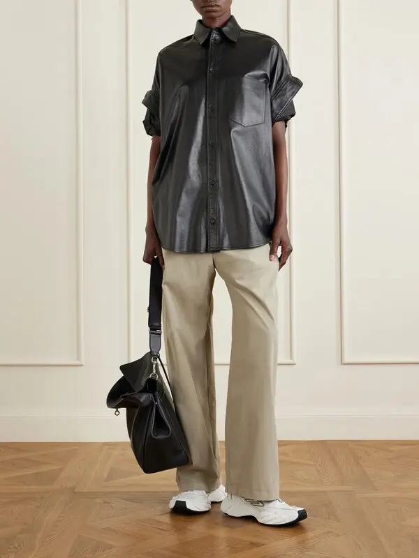 Balenciaga Rodeo Medium Leather Shoulder Bag