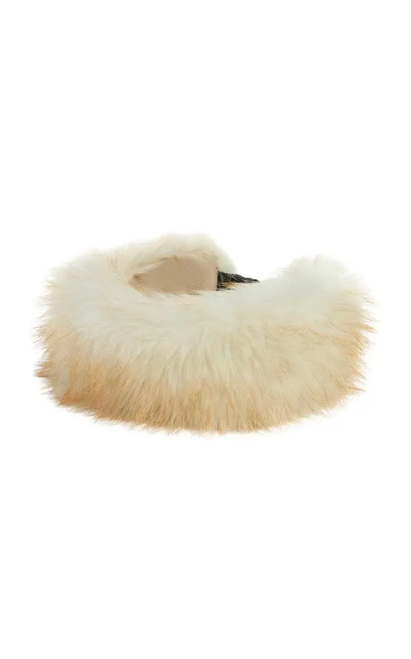 Apparis Eleni Faux Fox Fur Headband - Neutral