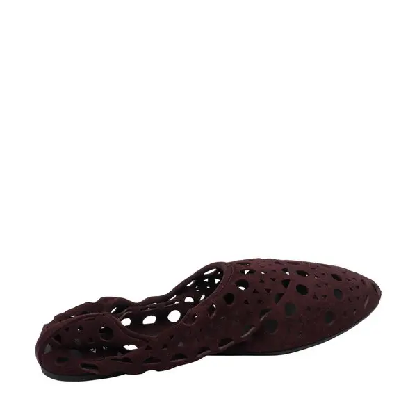 Alaïa Suede Vienne Flats - Red
