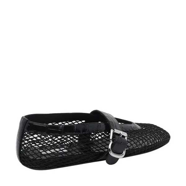 Alaïa Mesh Flat Ballets - Black