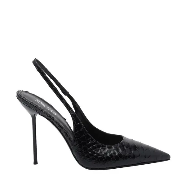 Paris Texas Lidia Pump Slingback - Black