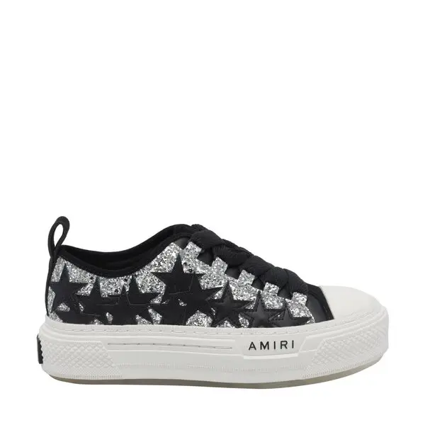 Amiri Glitter Star Court Sneakers - Gray