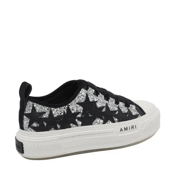 Amiri Glitter Star Court Sneakers - Gray