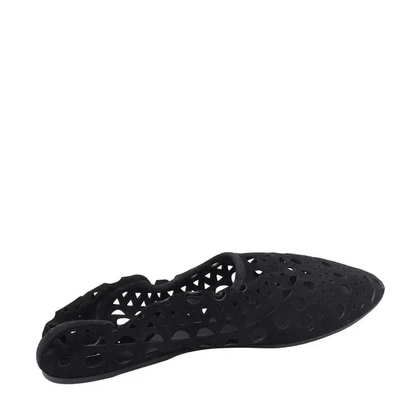 Alaïa Vienne Suede Slippers - Black