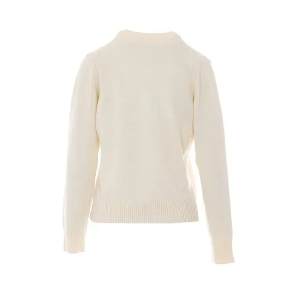 GANNI Teddy Mushroom Graphic Wool Sweater With Logo - White