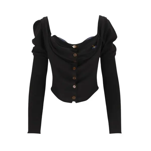 VIVIENNE WESTWOOD Bea Corset Cardigan - Black