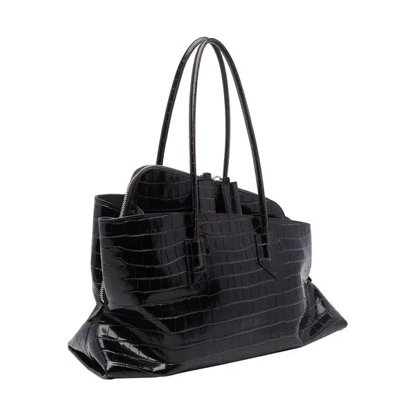 Attico Medium La Passeggiata Shoulder Bag - Brown