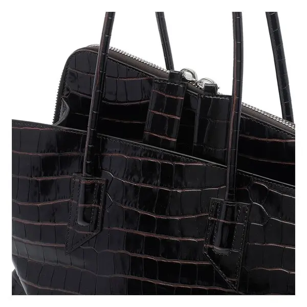 Attico Medium La Passeggiata Shoulder Bag - Brown