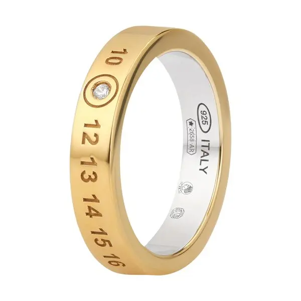 MAISON MARGIELA Numerical Logo Diamond Ring