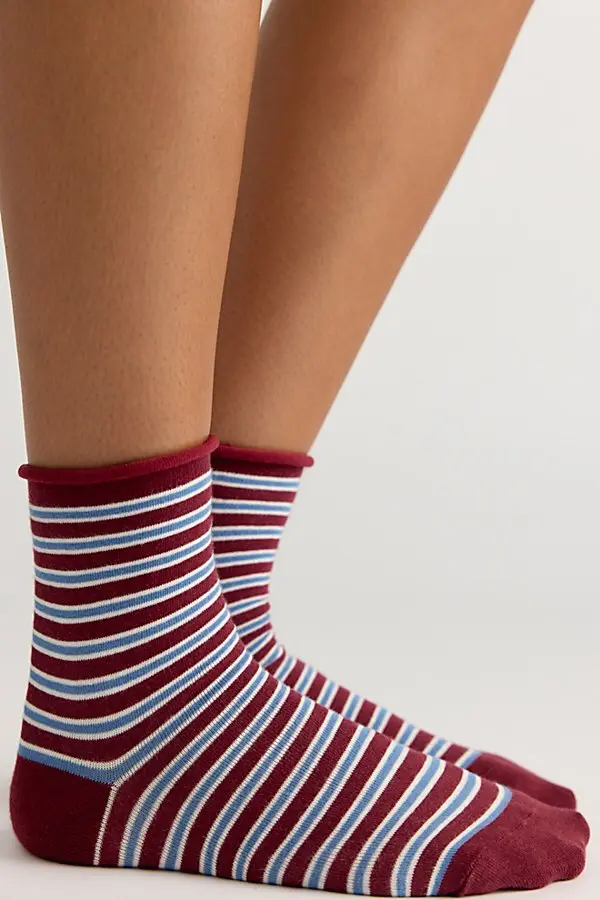 Free People City Cool Stripe Trouser Socks