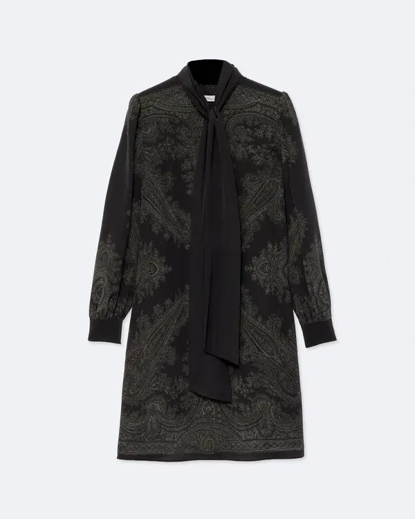 ALLSAINTS Jamie Printed Silk Dress