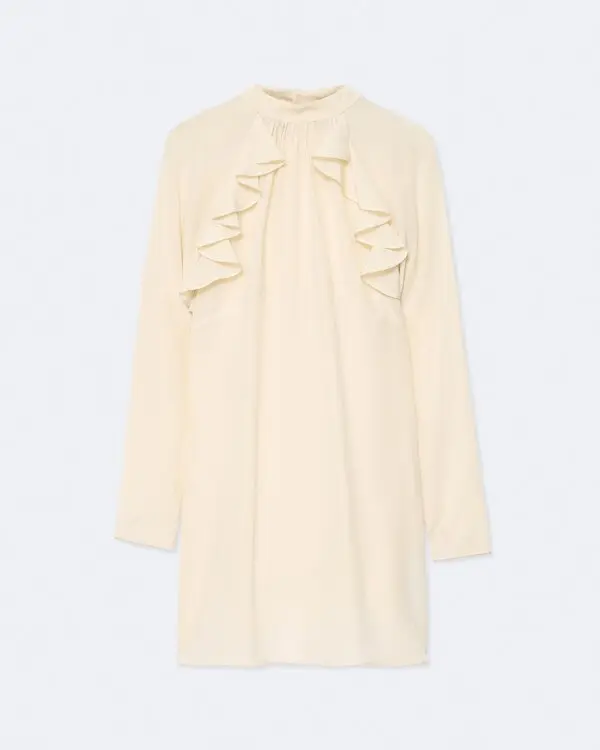 ALLSAINTS Clarisse Polka-dot Silk Mini Dress