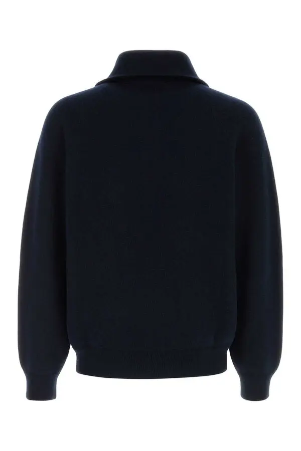 Prada Midnight Wool Blend Polo Shirt