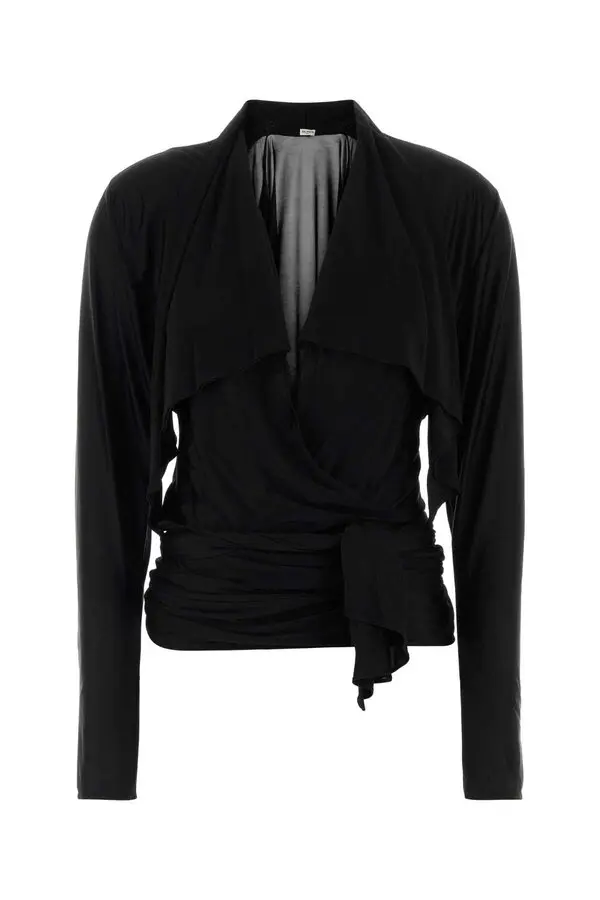 Balmain Viscose Blouse - Black