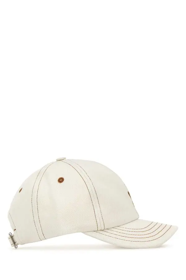 AMI Paris Ivory Denim Baseball Cap