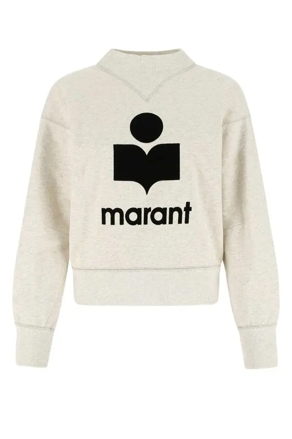 Isabel Marant Étoile Melange Sand Cotton Blend Moby Sweatshirt - Brown