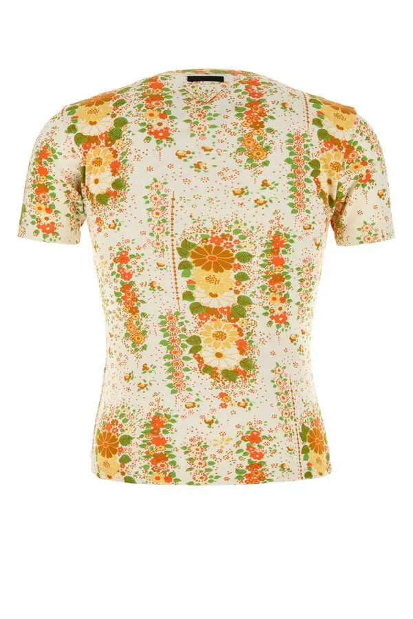 Prada Printed Cotton T-shirt