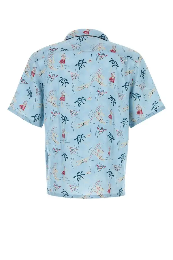 Prada Printed Satin Shirt - Multicolor