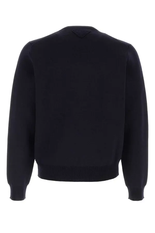 Prada Dark Blue Wool Blend Sweater