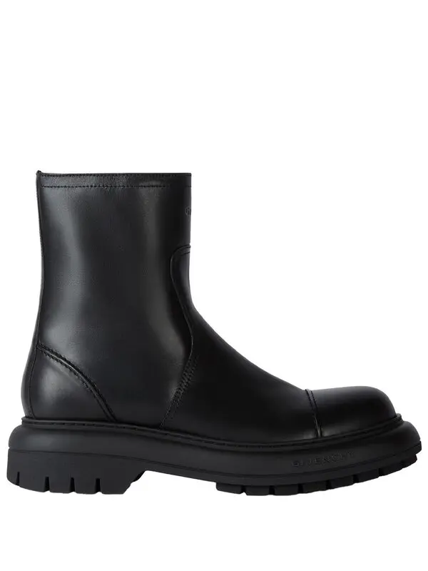Givenchy Biker Cargo Leather Boots